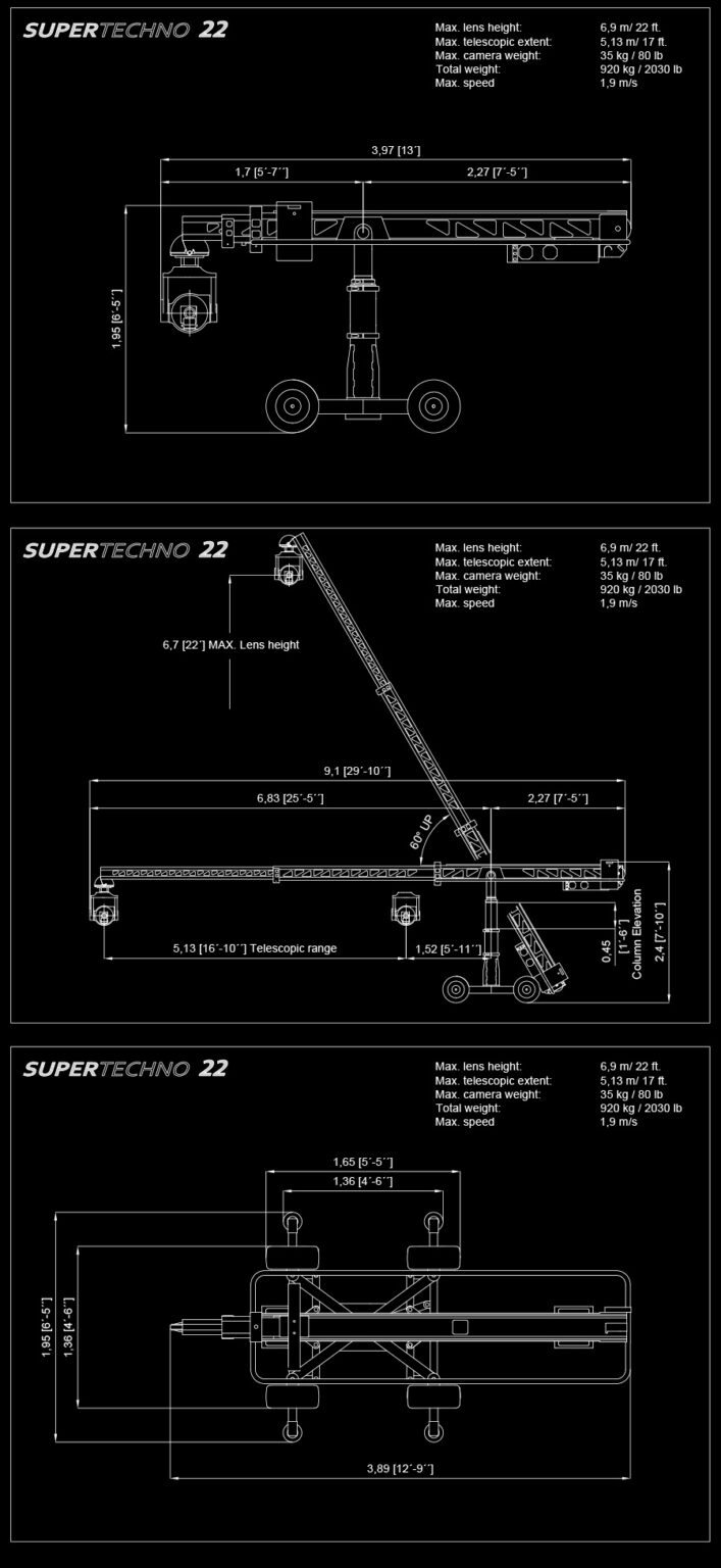 SuperTechno 22′ - Hammer Camera Cranes