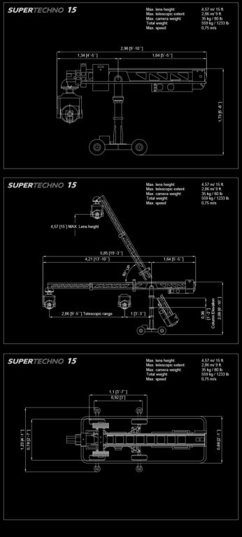 SuperTechno 15′ - Hammer Camera Cranes